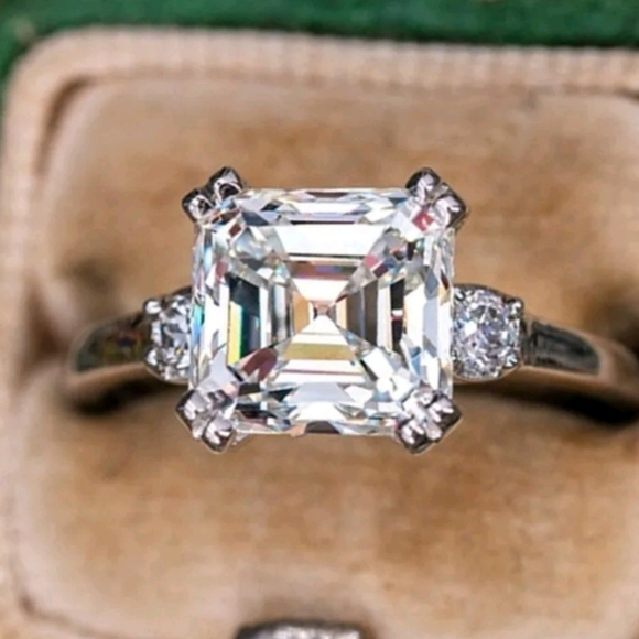 Boutique | Jewelry | New Square Cut Diamond Ring | Poshmark
